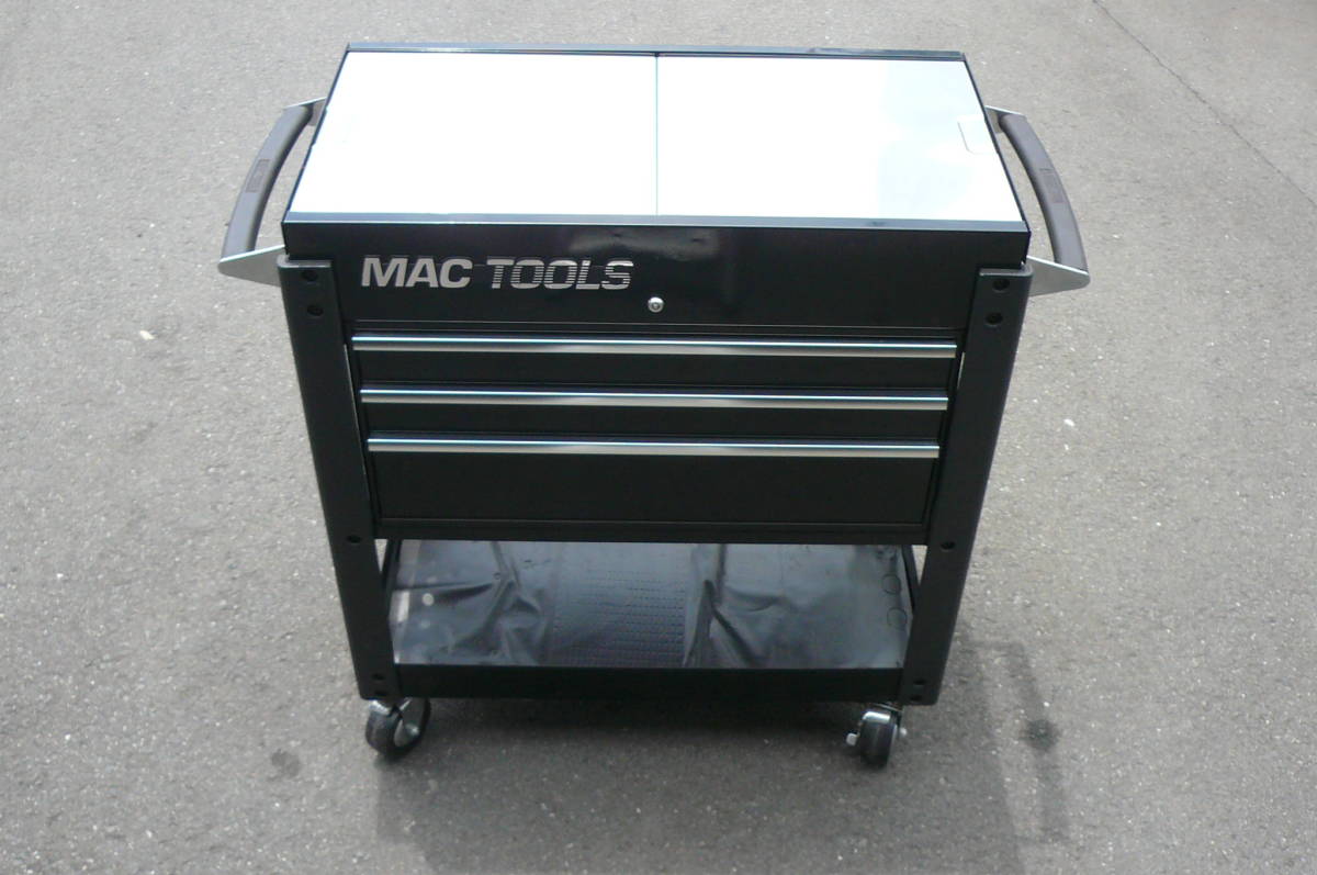 MACツール ローラーキャビネット カート 工具箱 赤色 MB197UC-RED 3DrawerDeluxeUtilityCart(設置型 ...
