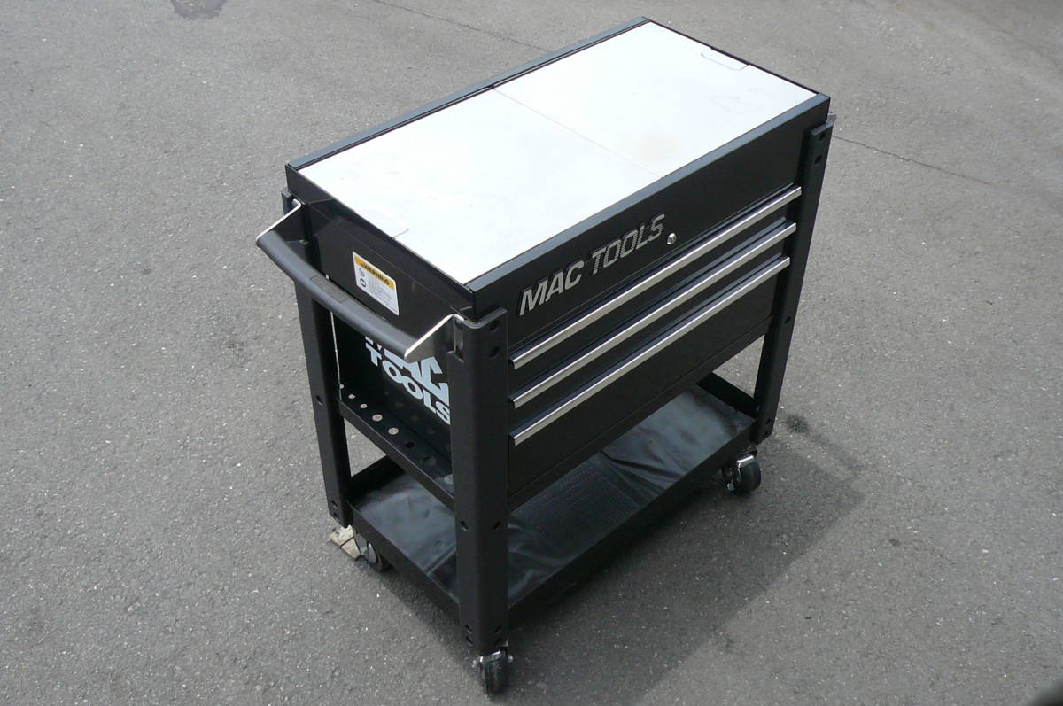 MACツール ローラーキャビネット カート 工具箱 赤色 MB197UC-RED 3DrawerDeluxeUtilityCart(設置型 ...