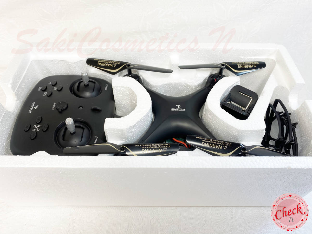 《SNAPTAIN》ドローン SP650 1080P HD 120°広角カメラ 200g未満 最大24分飛行時間 WIFI FPVリアルタイム ...