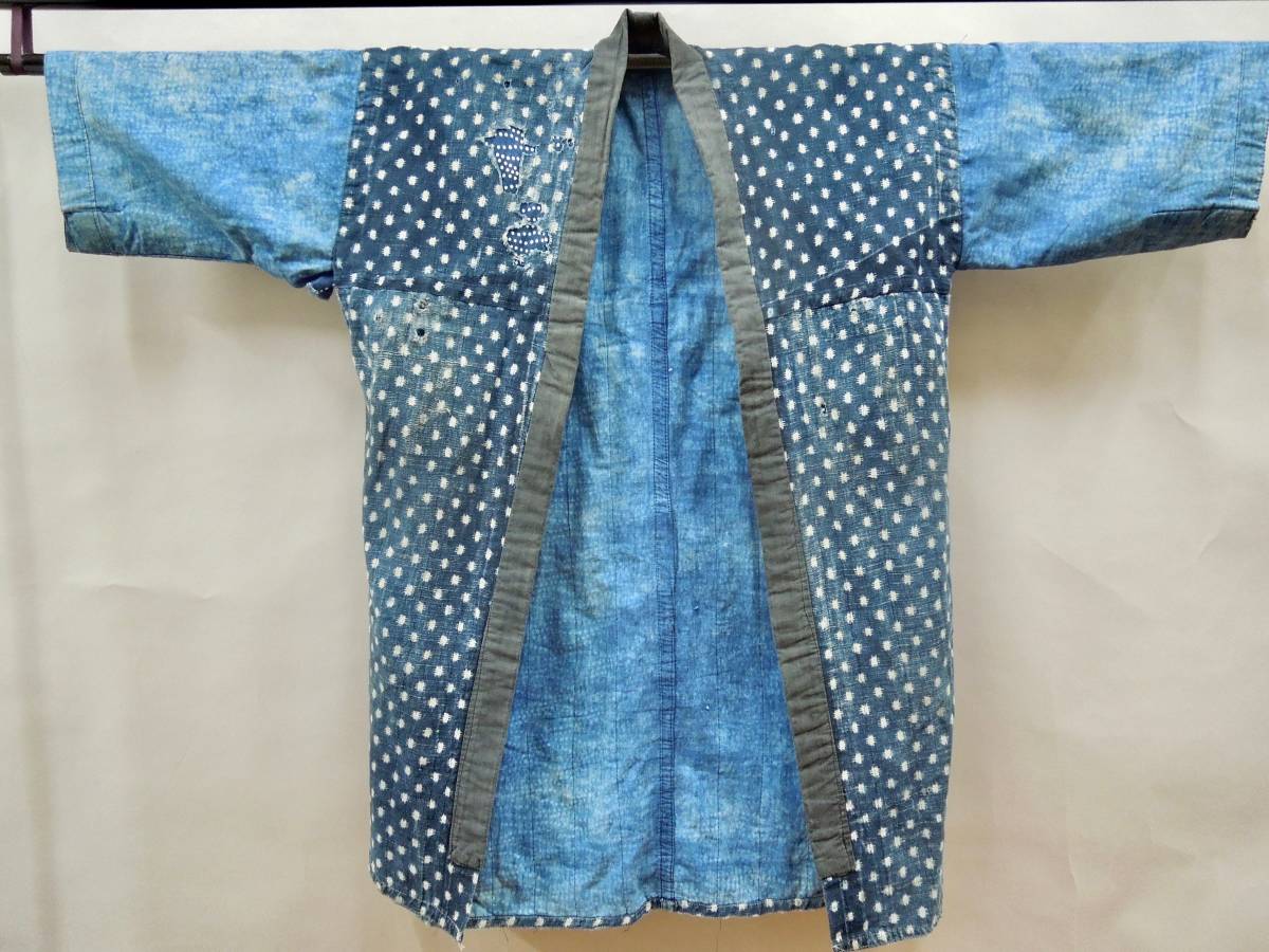 木綿織物 古布 古裂 No174 半纏 野良着 藍染 絣 襤褸 ミシン仕上げ アンテーク リメイク パッチワーク(リメイク素材)｜売買されたオークション情報、yahooの商品情報をアーカイブ ...