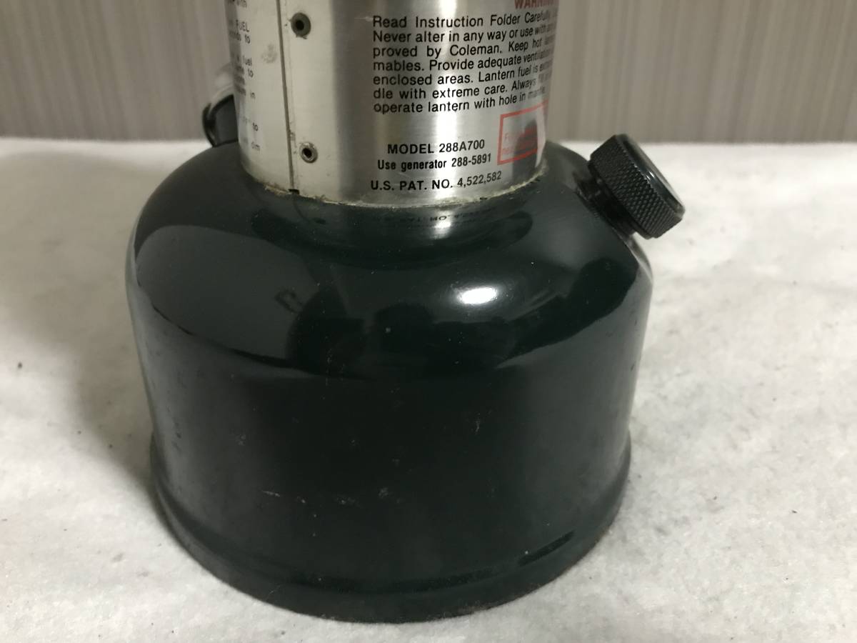 動画あり Coleman Model 288A ダブルマントルランタン 1986年5月製 ヴィンテージランタン(ホワイトガソリンランタン ...