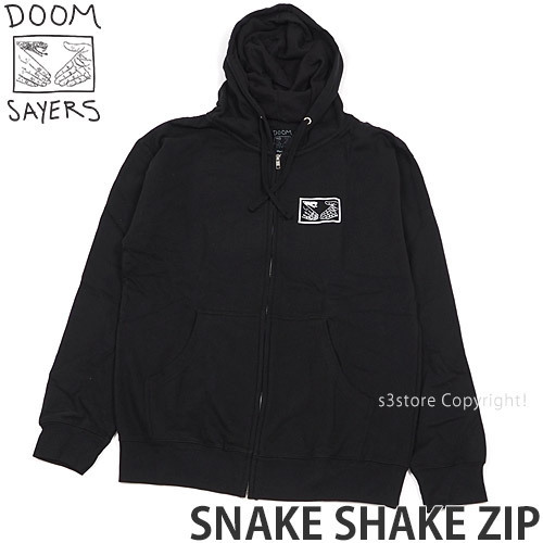 1円 DOOM SAYERS SNAKE SHAKE ZIP BkWt M ドゥーム セイヤーズ ジップ トップス パーカー スケボー ...