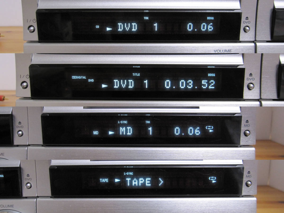 SONY/ソニー Listenシリーズ CMT-SE9の本体部分（HCD-SE9＋MDS-SE9、リモコン、RCA接続ケーブル）（SACD ...