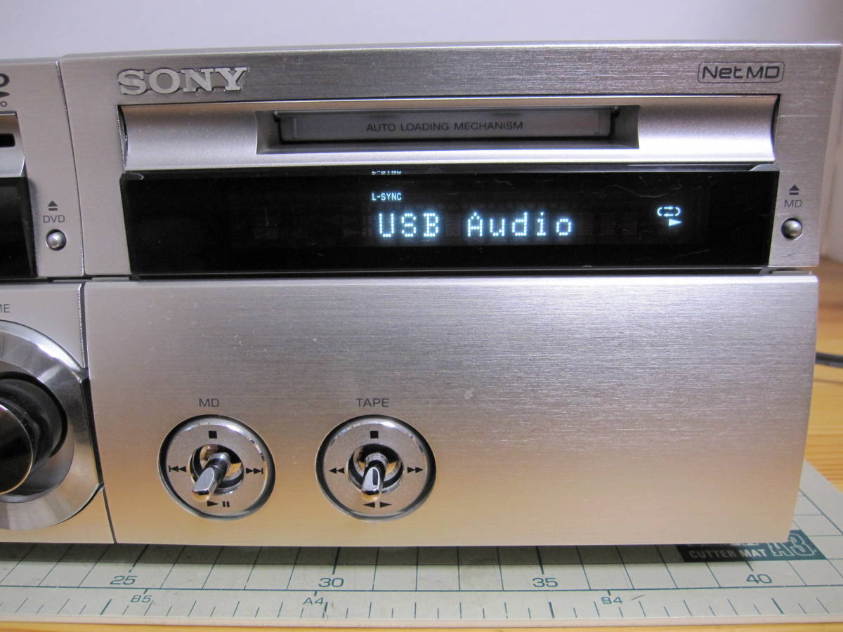 SONY/ソニー Listenシリーズ CMT-SE9の本体部分（HCD-SE9＋MDS-SE9、リモコン、RCA接続ケーブル）（SACD ...
