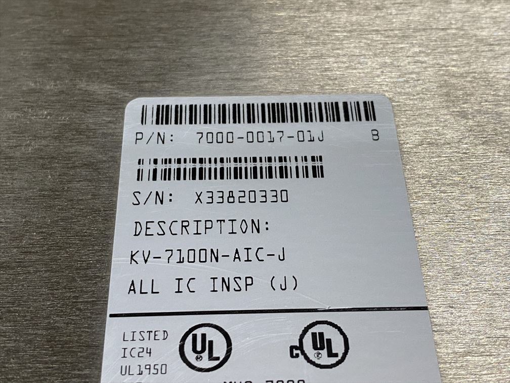 COGNEX/コグネックス 画像処理システム KV-7100N-AIC-J 現状品(その他)｜売買されたオークション情報、yahooの商品情報 ...