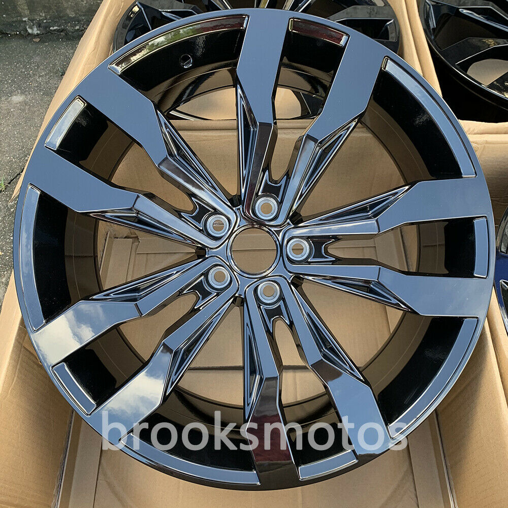 20 インチ グロスブラックスタイル ホイール 4本セット VW TERMONT TIGUAN L 20X8.5 オフセット 38 -BRN ...