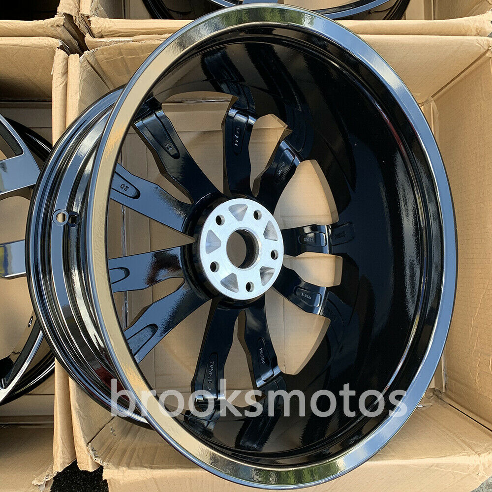 20 インチ グロスブラックスタイル ホイール 4本セット VW TERMONT TIGUAN L 20X8.5 オフセット 38 -BRN ...
