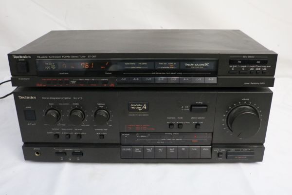ト滝 Technics ST-G6T SU-V7X 通電OK テクニクス アンプフィルター ステレオチューナー 2台セット 音響機器 ...