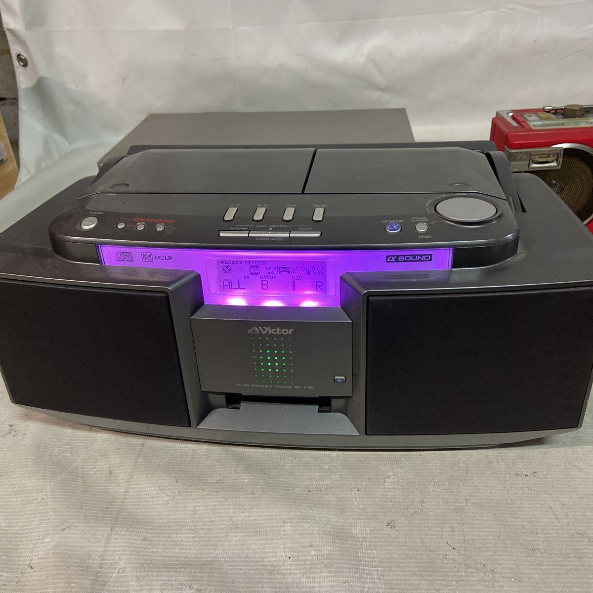 Victor ビクターCD/MDカセットデッキRC-T1MD 日立ラジカセTRK-W1V その他まとめ売り(一般)｜売買されたオークション情報 ...
