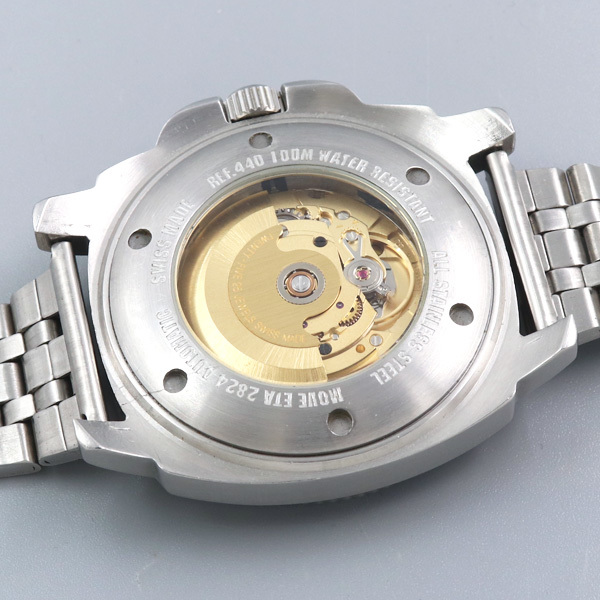 ZENO ARMY ゼノ アーミー ダイバーズウォッチ 自動巻 オートマチック シースルーバック Ref.440 100M ETA2824 ...