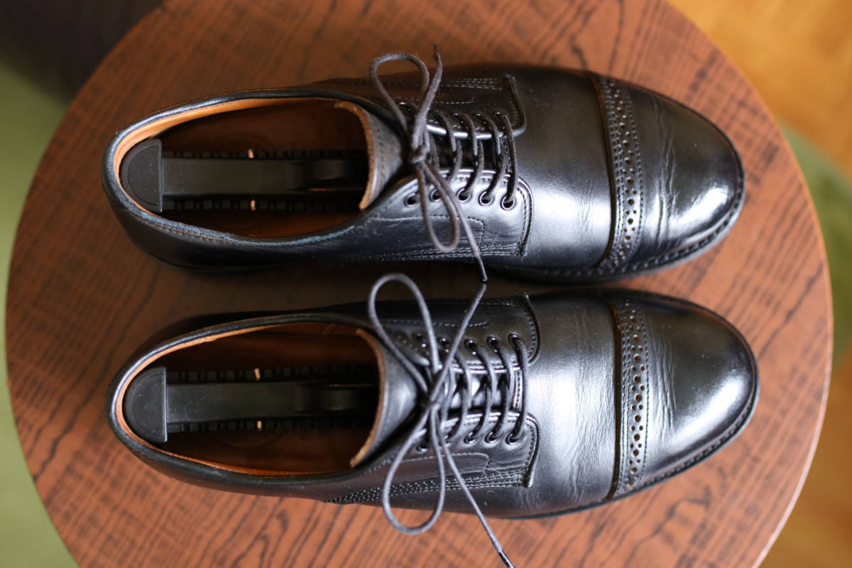 WHEEL ROBE 15077 パンチドキャップトゥ 7D ビブラム4014 クロムエクセル ウィールローブ 参考：ALDEN 7 Paraboot 6.5程度(25.0cm)｜売買された ...