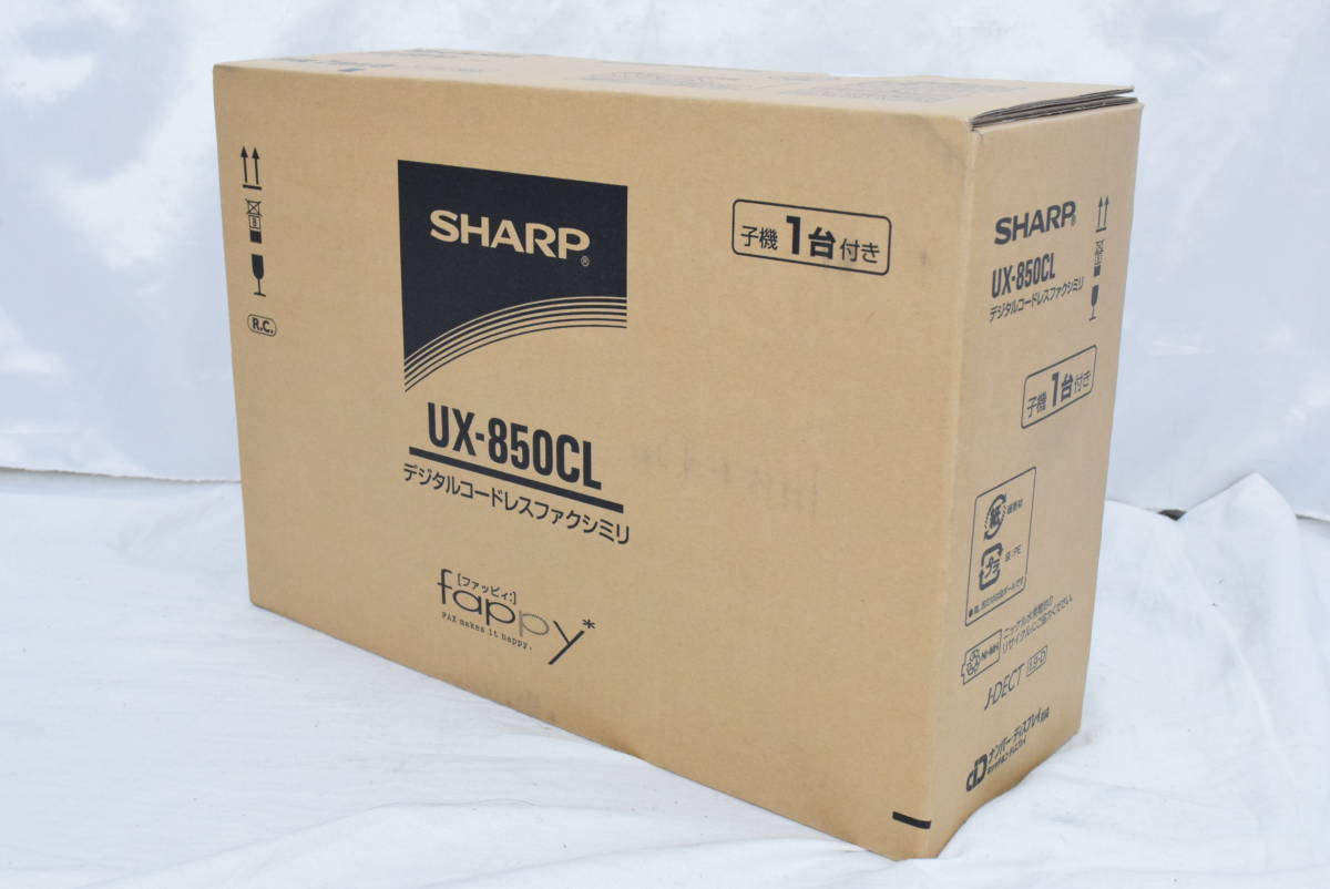 I SHARP シャープ fappy ファッピィ UX-850CL デジタルコードレスファクシミリ FAX ドアホン対応 子機1台 取説 元箱付(電話機一般)｜売買されたオークション情報 ...