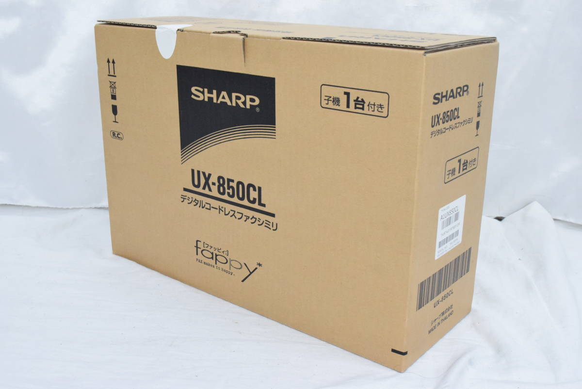 I SHARP シャープ fappy ファッピィ UX-850CL デジタルコードレスファクシミリ FAX ドアホン対応 子機1台 取説 元箱付(電話機一般)｜売買されたオークション情報 ...