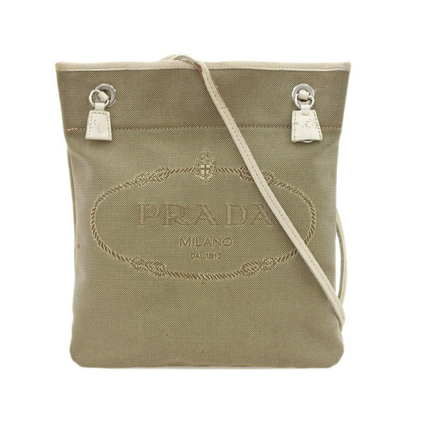1円 プラダ PRADA ショルダーバッグ ポシェット 斜め掛け ジャガード織り レディース ブラウン 茶 アイボリー BT0166 Y01452(ショルダーバッグ)｜売買されたオークション ...