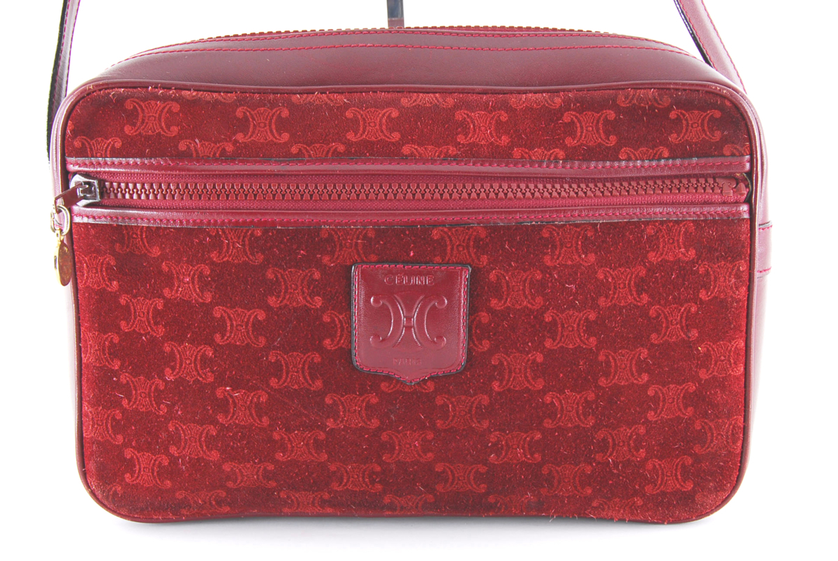 セリーヌ ブラゾン スエード ボルドー ショルダーバッグ ヴィンテージ CELINE(ショルダーバッグ)｜売買されたオークション情報 ...