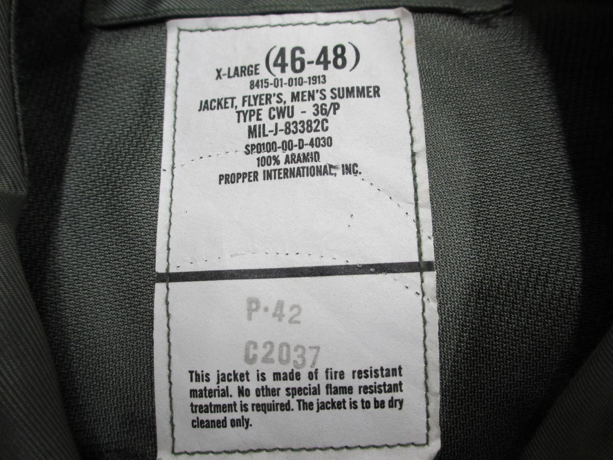 CWU-36/P X-LARGE XL 46-48 PROPPER INTERNATIONAL(XLサイズ以上)｜売買されたオークション情報、yahooの商品情報をアーカイブ公開 ...