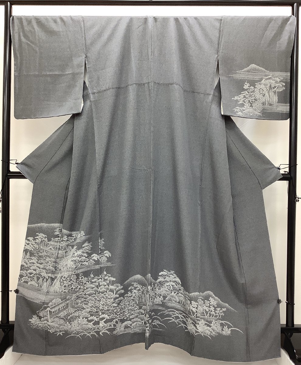 きものcocon 付下げ訪問着 身丈166.5/裄70/正絹/グレー系 3-10-3K-0298-g(仕立て上がり)｜売買されたオークション情報、yahooの商品情報をアーカイブ公開 ...