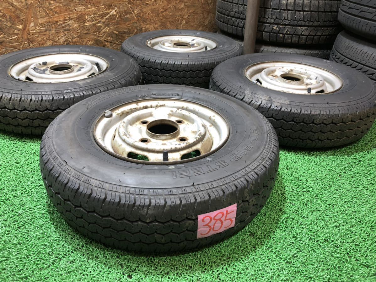 ダイハツ純正 10inch 3.5j × BRIDGESTONE 145R10 6PR PCD110 4穴 アトレー ハイゼット ミゼット ...