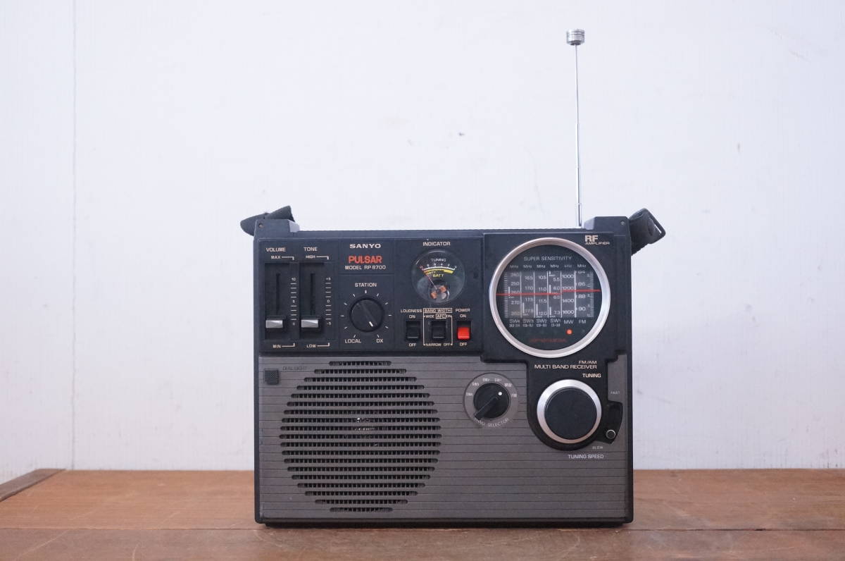 SANYO サンヨー PULSAR RP-8700 パルサー ラジオ 6バンド レシーバー BCL 昭和レトロ追加画像有 SA-2576 ...