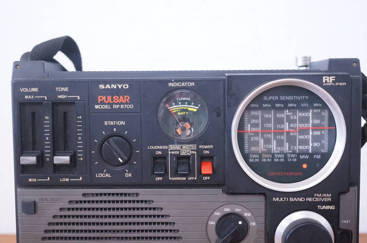 SANYO サンヨー PULSAR RP-8700 パルサー ラジオ 6バンド レシーバー BCL 昭和レトロ追加画像有 SA-2576 ...