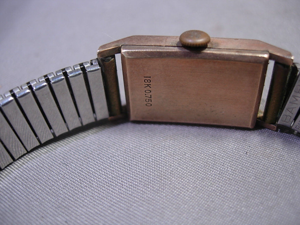 腕時計 18K/0.750 Effem エフェム/ジャバラバンド 手巻き シルバー文字盤 ANTIMAGNETIC アンティークウォッチ 不動 ...