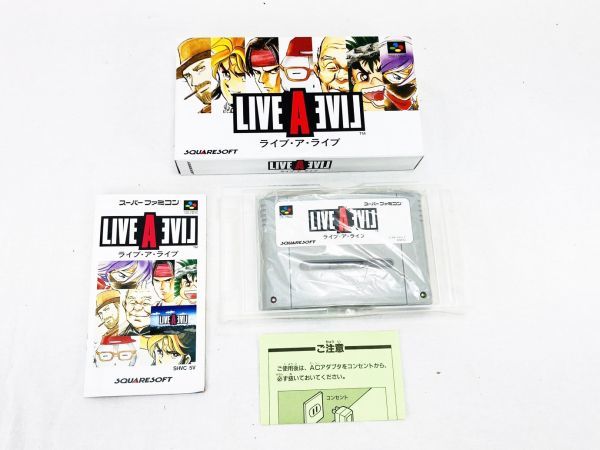 SQUARESOFT スクウェア スーパーファミコン SFC ソフト ライブ ア ライブ LIVE A LIVE SHVC-5V DD ...