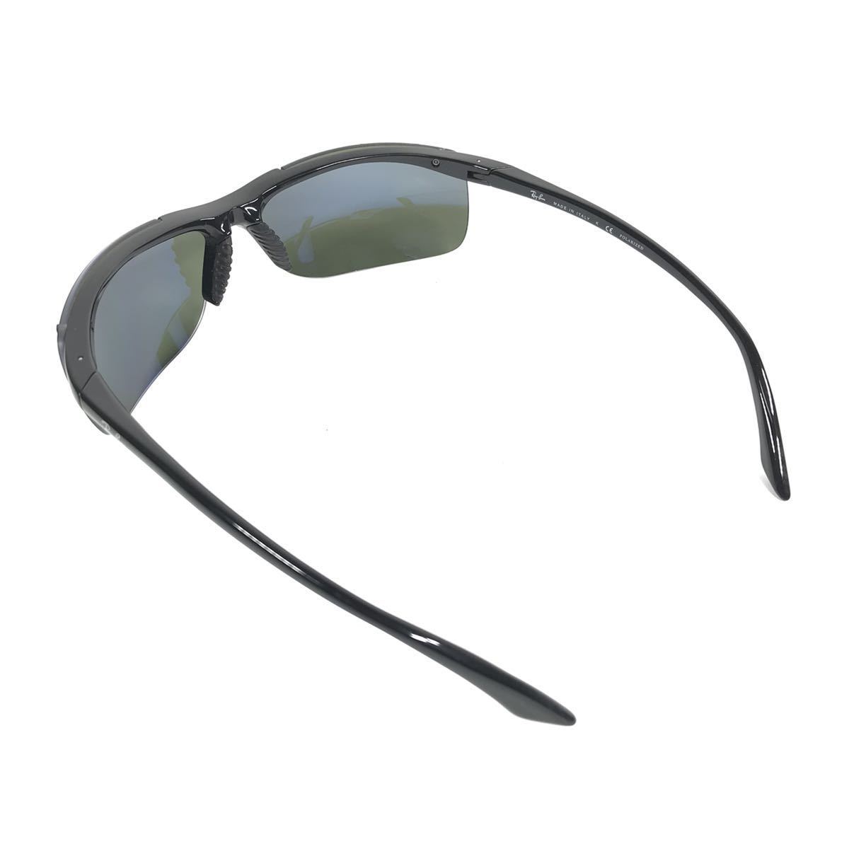 レイバン 本物 Ray-Ban サングラス スポーツ RB4085 カーキグレー色系×黒色系 メンズ レディース イタリア製 クロス ケース ...