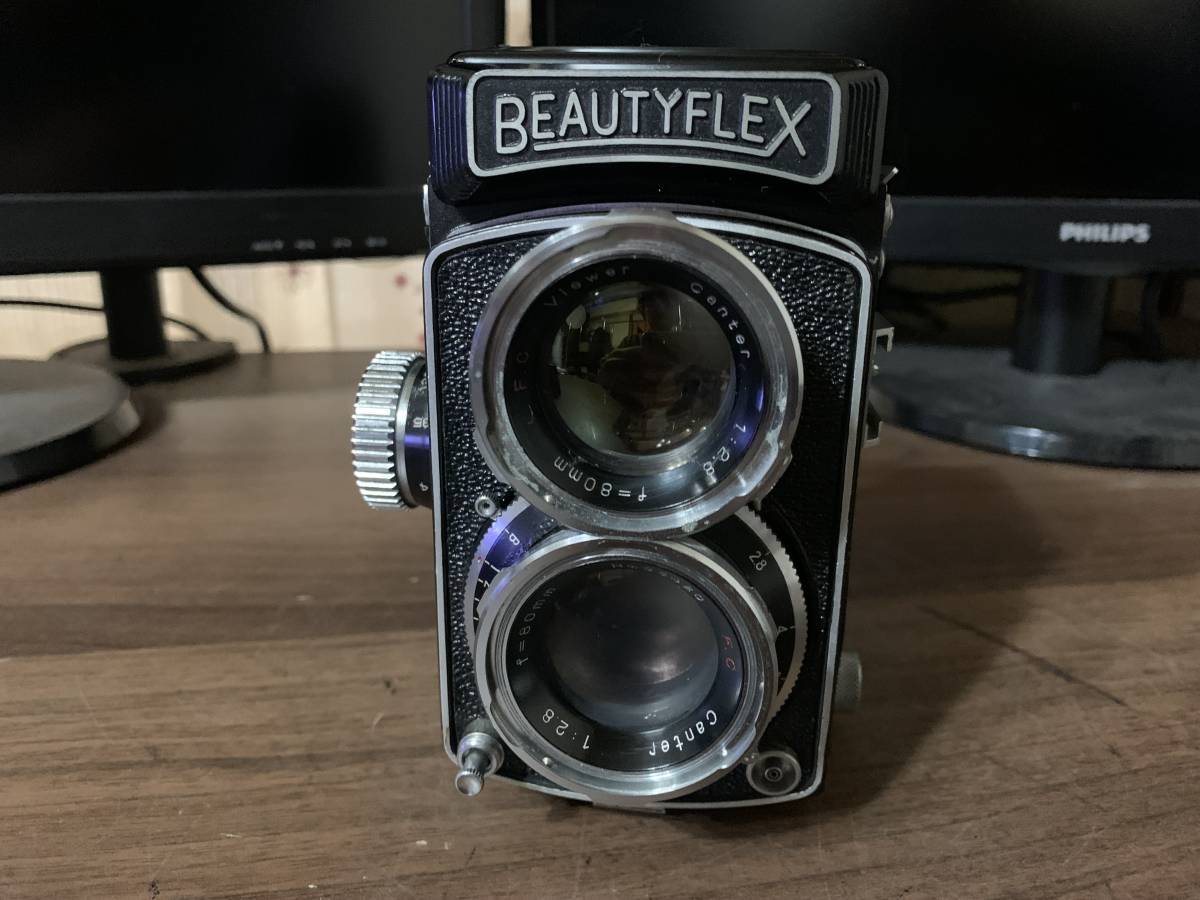 BEAUTYFLEX 珍しい大口径 80mm 1:2.8 ビューティーフレックス BEAUTY FLEX(二眼レフ)｜売買されたオークション ...