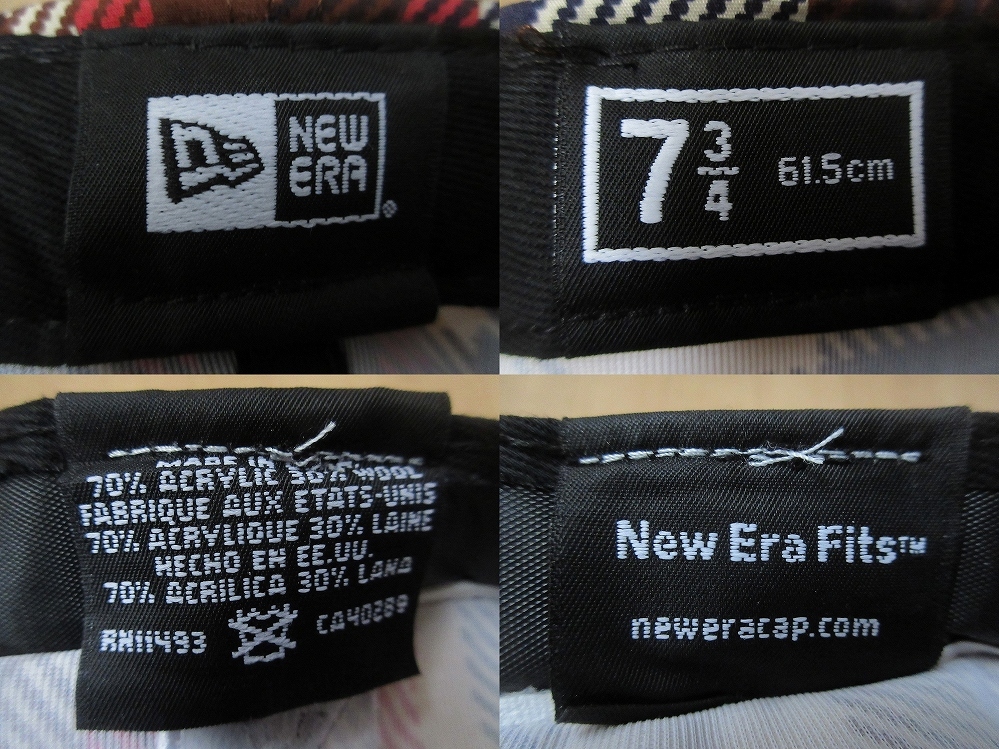 00's USA製 A BATHING APE NEW ERA Los Angeles Dodgers ラブジェネ チェック LAロゴ 刺繍 ...