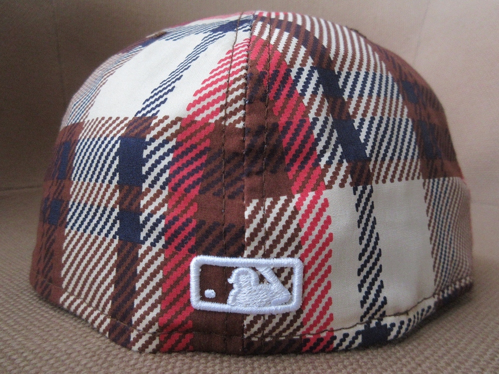 00's USA製 A BATHING APE NEW ERA Los Angeles Dodgers ラブジェネ チェック LAロゴ 刺繍 ...