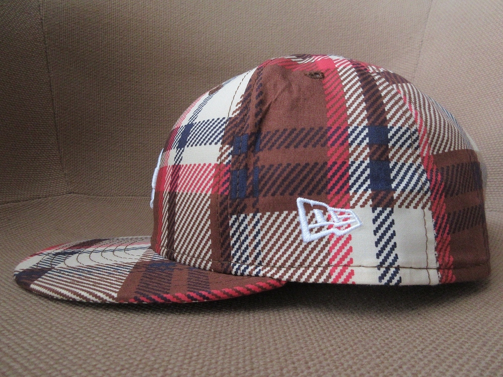 00's USA製 A BATHING APE NEW ERA Los Angeles Dodgers ラブジェネ チェック LAロゴ 刺繍 ...