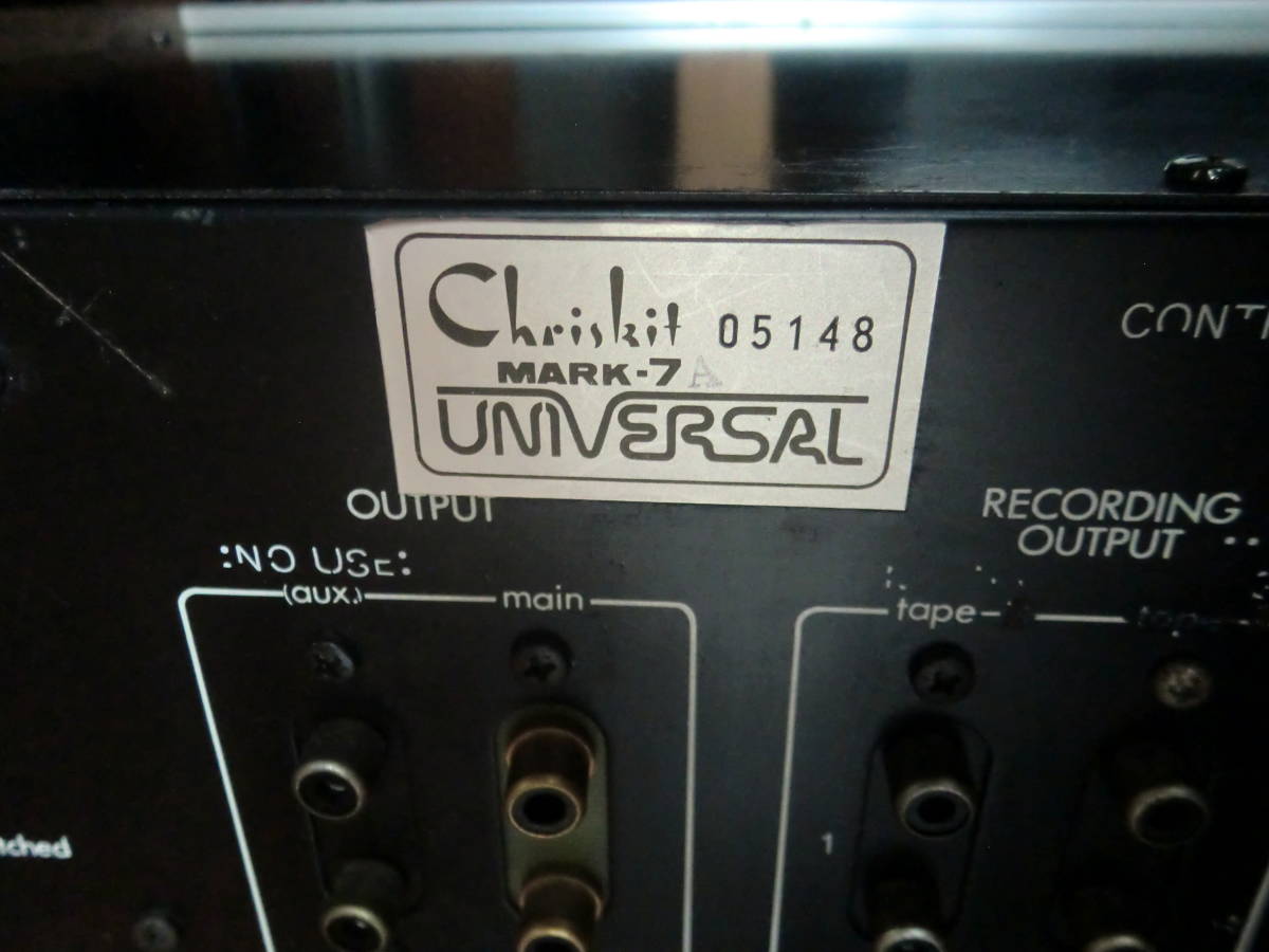 ChrisKit クリスキット MARK 7 UNIVERSAL プリアンプ コントロールアンプ(その他)｜売買されたオークション情報、yahooの商品情報をアーカイブ公開 - オークファン ...