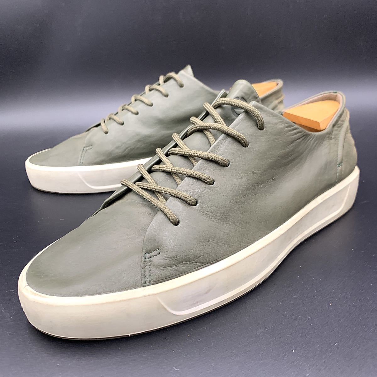 B @ 大きいサイズ '洗礼されたデザイン' ECCO エコー LEATHER ローカット スニーカー EU45 28.5cm メンズ 履き心地抜群 シューズ 革靴(28.5cm)｜売買された ...