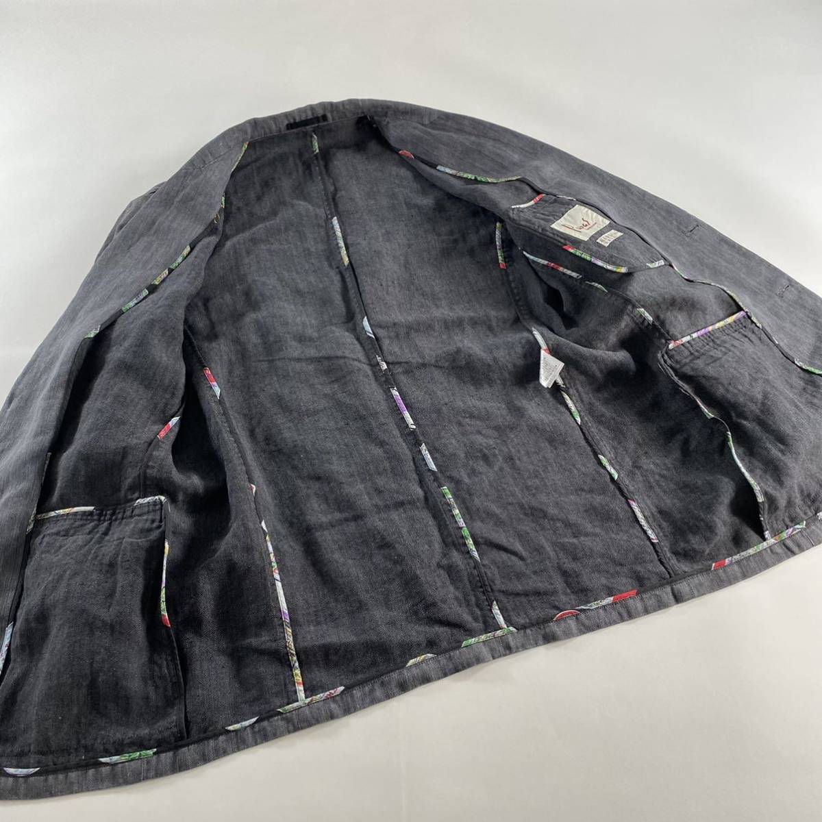 Ce17 Papas パパス テーラードジャケット サマージャケット 刻印ボタン 麻 リネン100% ヘリンボーン 50 Lサイズ メンズ 紳士服(パパス)｜売買されたオークション情報 ...