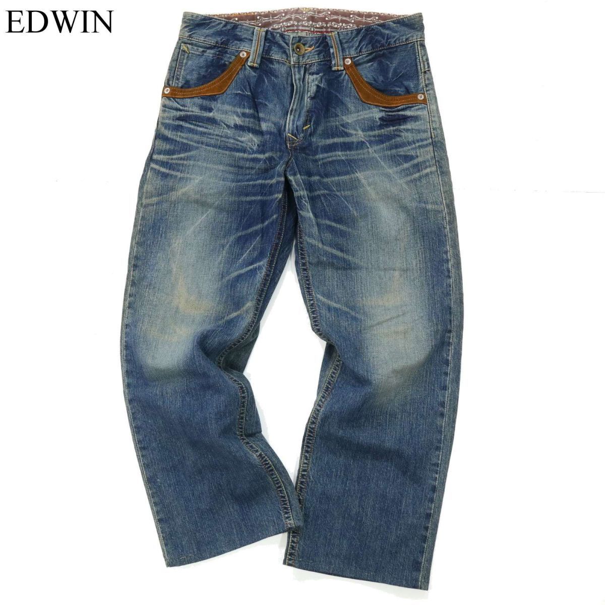 EDWIN エドウィン 464XVS XVシリーズ ヴィンテージ加工 ウエスタン デニム パンツ ジーンズ Sz.32 メンズ 日本製 C2B01632_5#R(W32)｜売買された ...