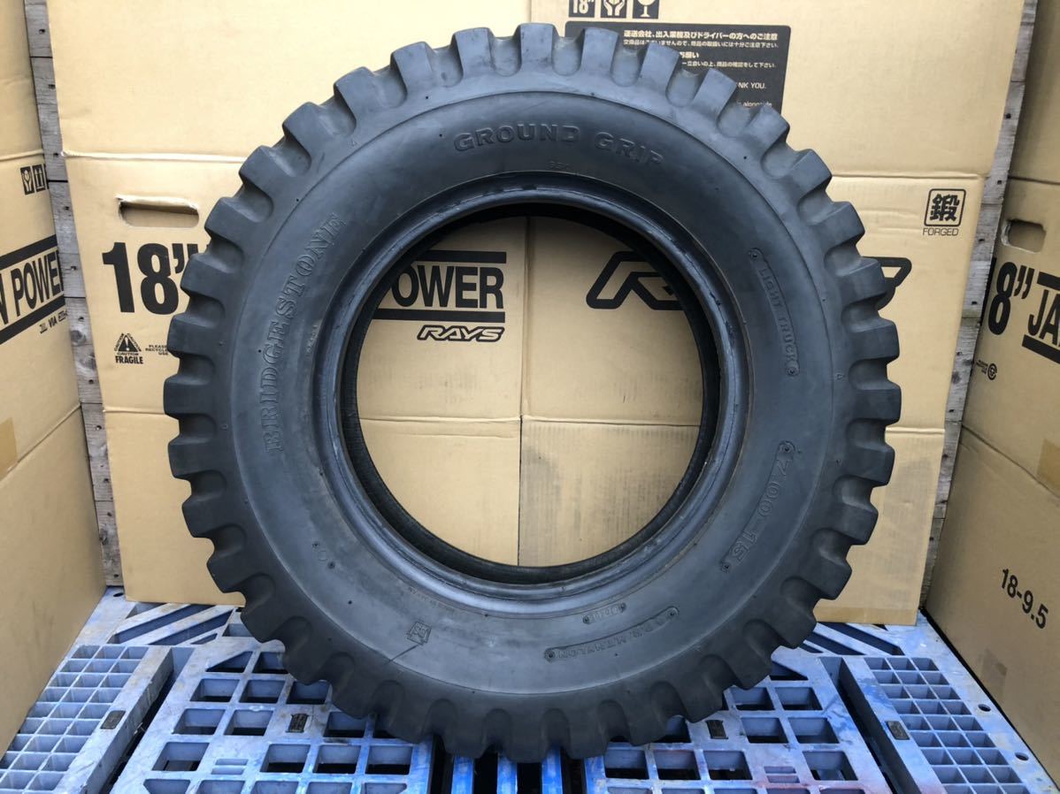 BRIDGE STONE GROUND GRIP 7.00-15 6PR 5本セット ブリヂストン グランドグリップ 下駄山 ラグタイヤ ...