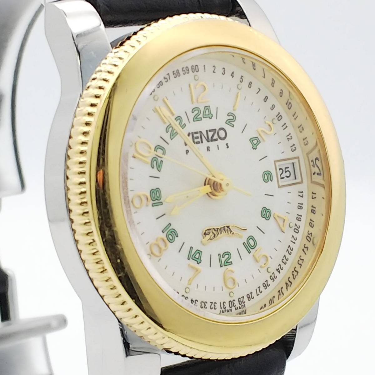 電池交換済 KENZO ケンゾー KN-2506 メンズ/腕時計/アナログ/クォーツ(その他)｜売買されたオークション情報、yahooの商品情報をアーカイブ公開 - オークファン（aucfan ...