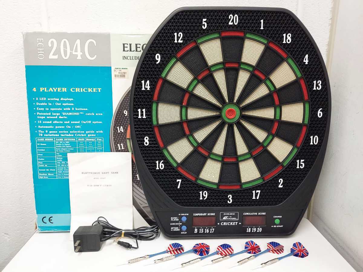 良品 ELECTRONIC DART GAME エレクトリックダーツ ゲーム ECHO-204C ダーツゲームマシン パーティー/イベント インテリア 取扱説明書(ボード)｜売買された ...