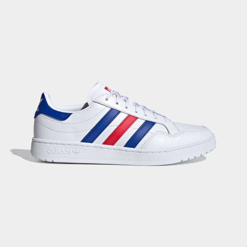 adidas オリジナルス TEAM COURT FW5068 フットウェアホワイト/チームロイヤルブルー/スカーレット 27 0CM(27 ...