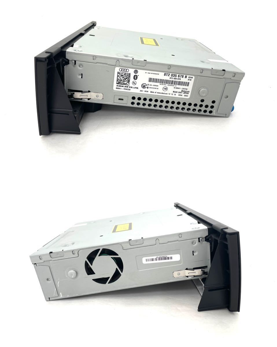 管f220747-13 アウディ A5 MMI ナビ マルチユニット マルチ メディア カーナビ 2連スロット 8T2 035 678 B 8 ...