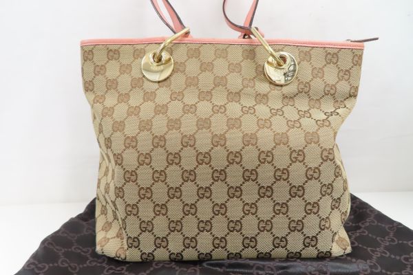 1001/mk/07.11 GUCCI グッチ GGキャンバス トートバッグ 139552 保存袋付 60185(その他)｜売買されたオークション情報、yahooの商品情報をアーカイブ公開 ...