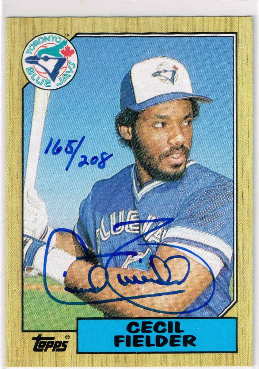 2004 Topps Originals Buy Back Autograph Cecil Fielder 165/208 セシル フィルダー ...