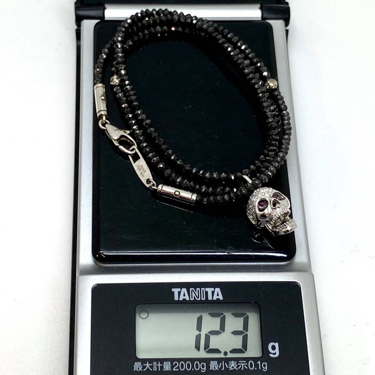 23.79ct 保証書付き SJX エスジェイエックス Pt950/K18WG 天然ブラックダイヤモンドネックレス&パヴェスカルペンダントトップ 12.3g EE4(白蝶（しろちょう）真珠 ...