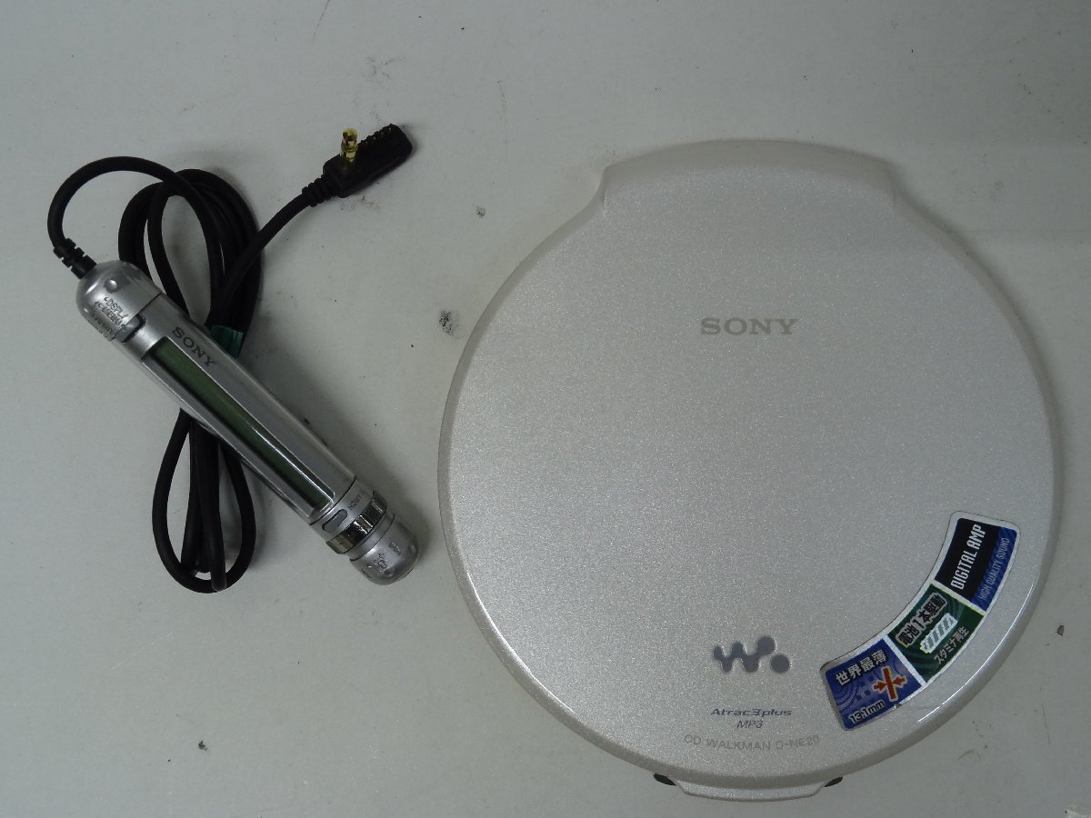 ユ /Zこ5589 ソニー SONY CD ウォークマン CD WALKMAN D-NE20 MP3 2005年製 ジャンク 動作未確認(CD ...