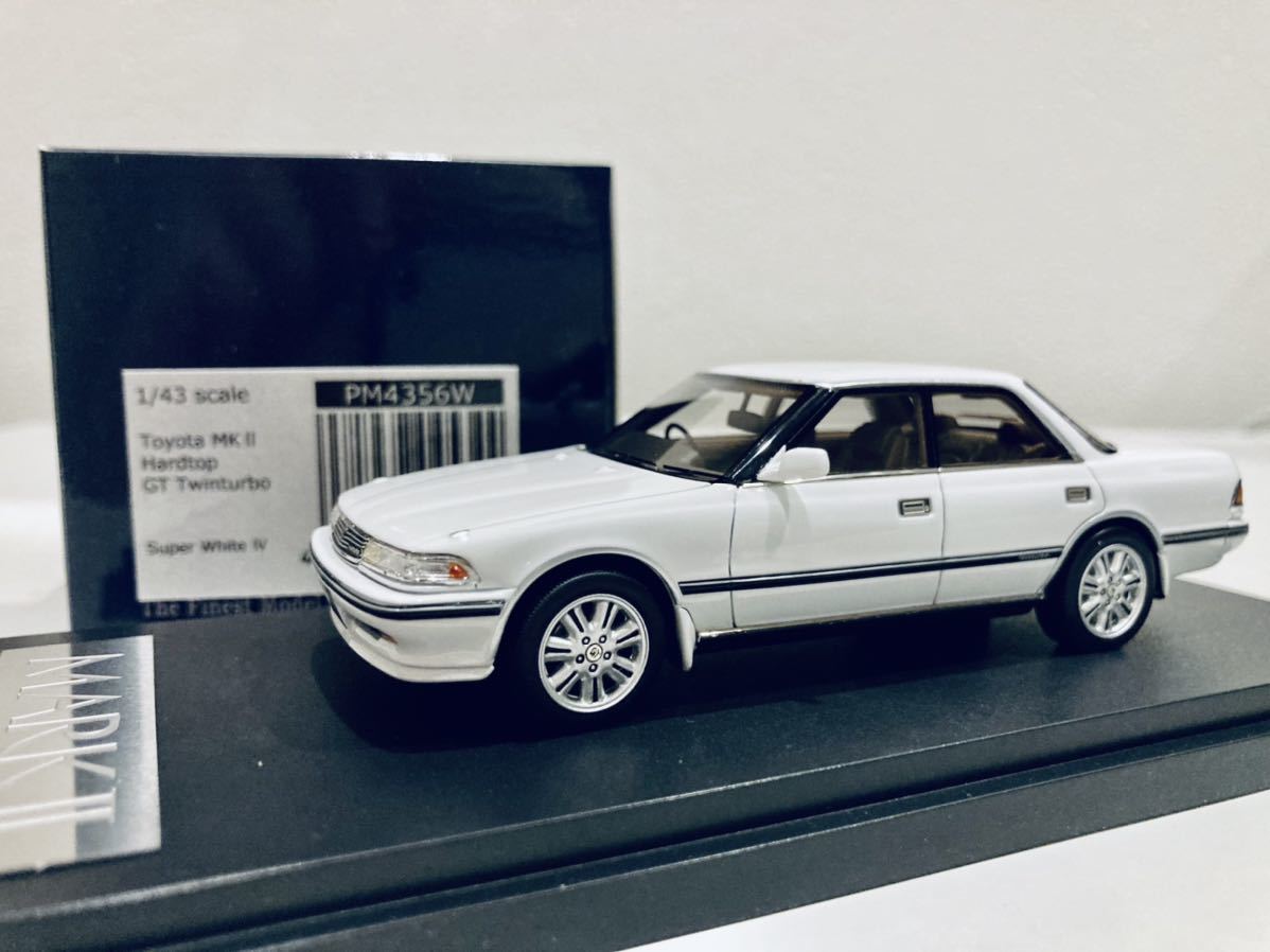 1/43 Mark43 トヨタ マークⅡ JZX80 1990 ハードトップ GT ツインターボ スーパーホワイトⅣ(乗用車)｜売買された ...