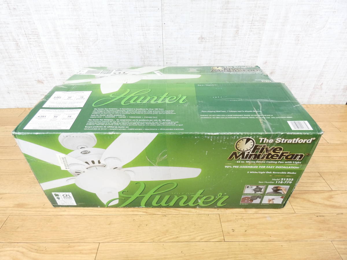 OAS-3/3 Hunter ハンター Five Minute Fan 21333シーリングファン 箱開封品＠140(シーリングファン)｜売買 ...