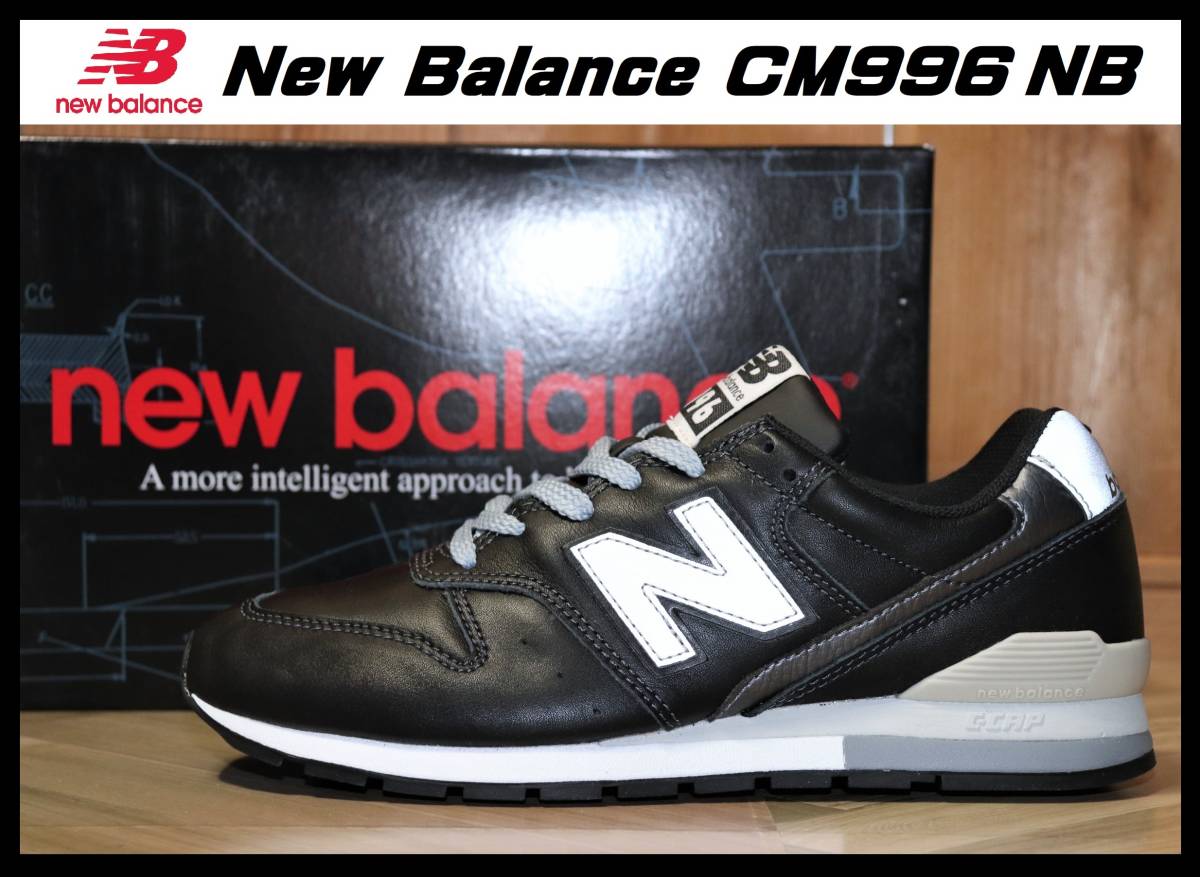 New Balance CM996 NB US10/28cm/D Width ニューバランス 996 箱付き ブラックレザー(28.0cm ...