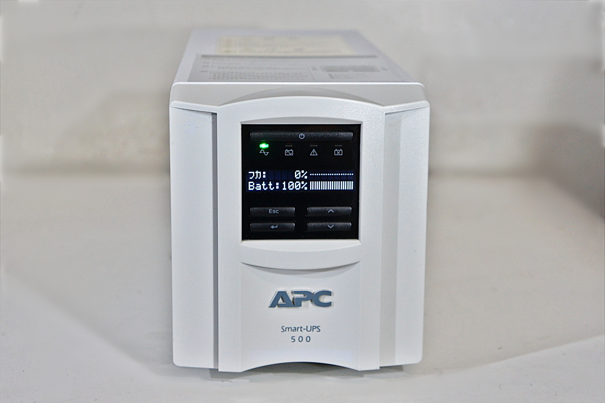バッテリー 交換済み APC UPS 360W/500VA Smart-UPS 500 LCD SMT500J NEC販路版 NMT500J 安心の保証付き(UPS、無停電電源装置)｜売買され ...
