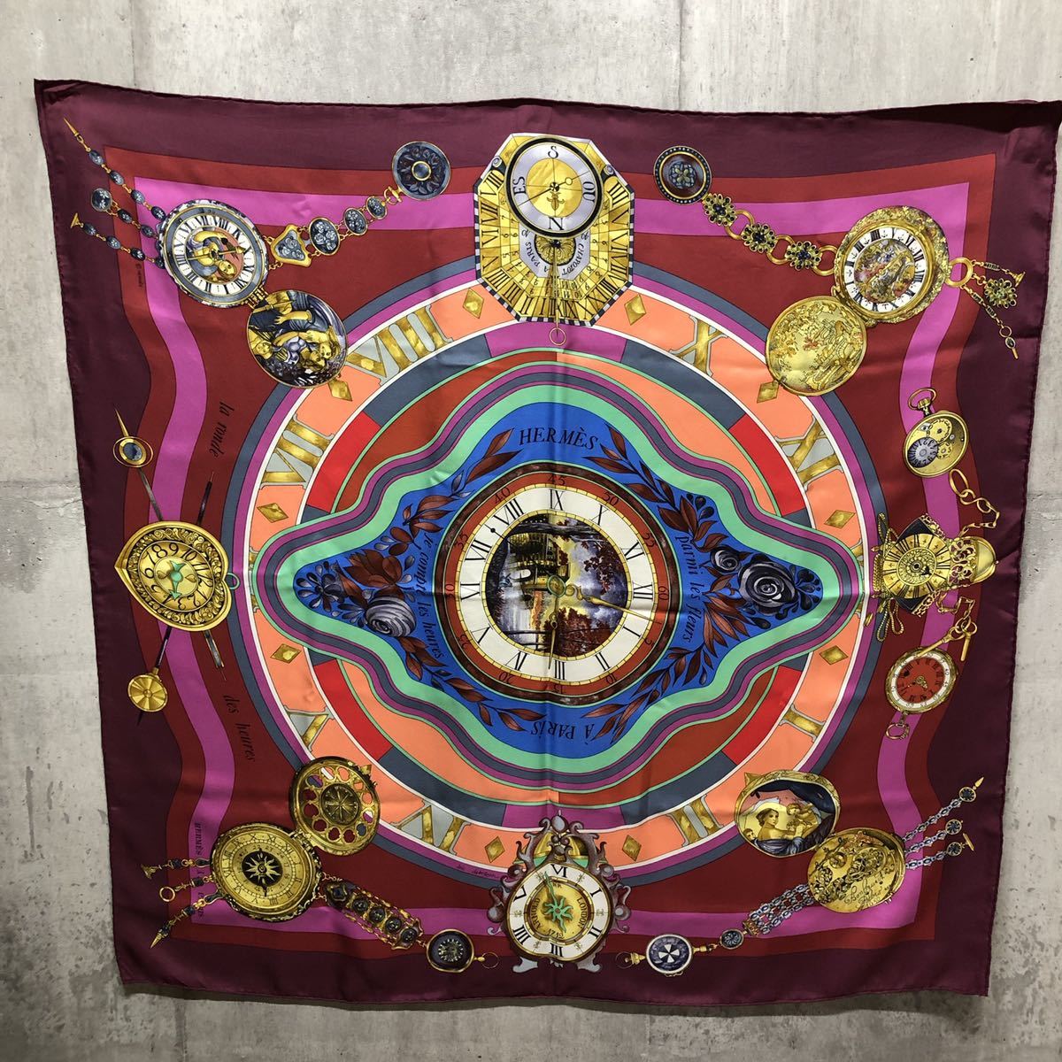 HERMES エルメス スカーフ カレ90 時の輪舞 ヴィンテージ P1489(スカーフ)｜売買されたオークション情報、yahooの商品情報を ...