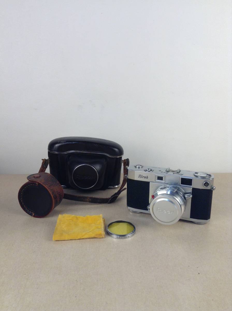 A4182 RICOH リコー カメラ フィルムカメラ 500レンズ/1:2.8/F=4.5㎝ SEIKOSHA-MXL ケース付属 ジャンク ...
